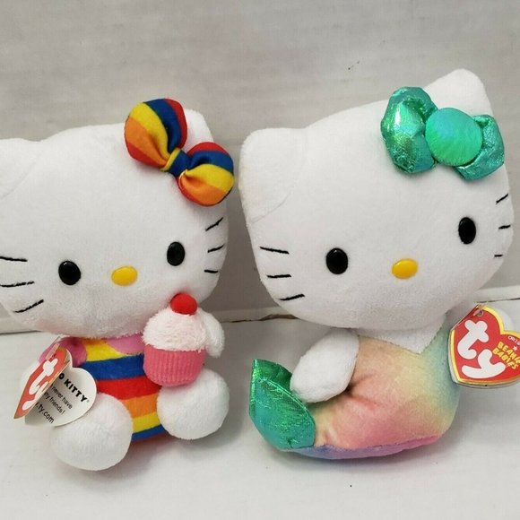 Hello Kitty | Toys | New Ty Beanie Babies Plush Doll Hello Kitty ...